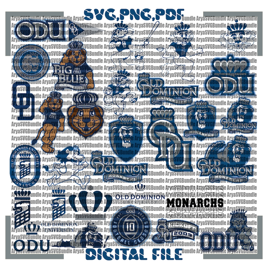 Old Dominion University SVG, Monarchy SVG, Athletics, Game Day, ODU ...