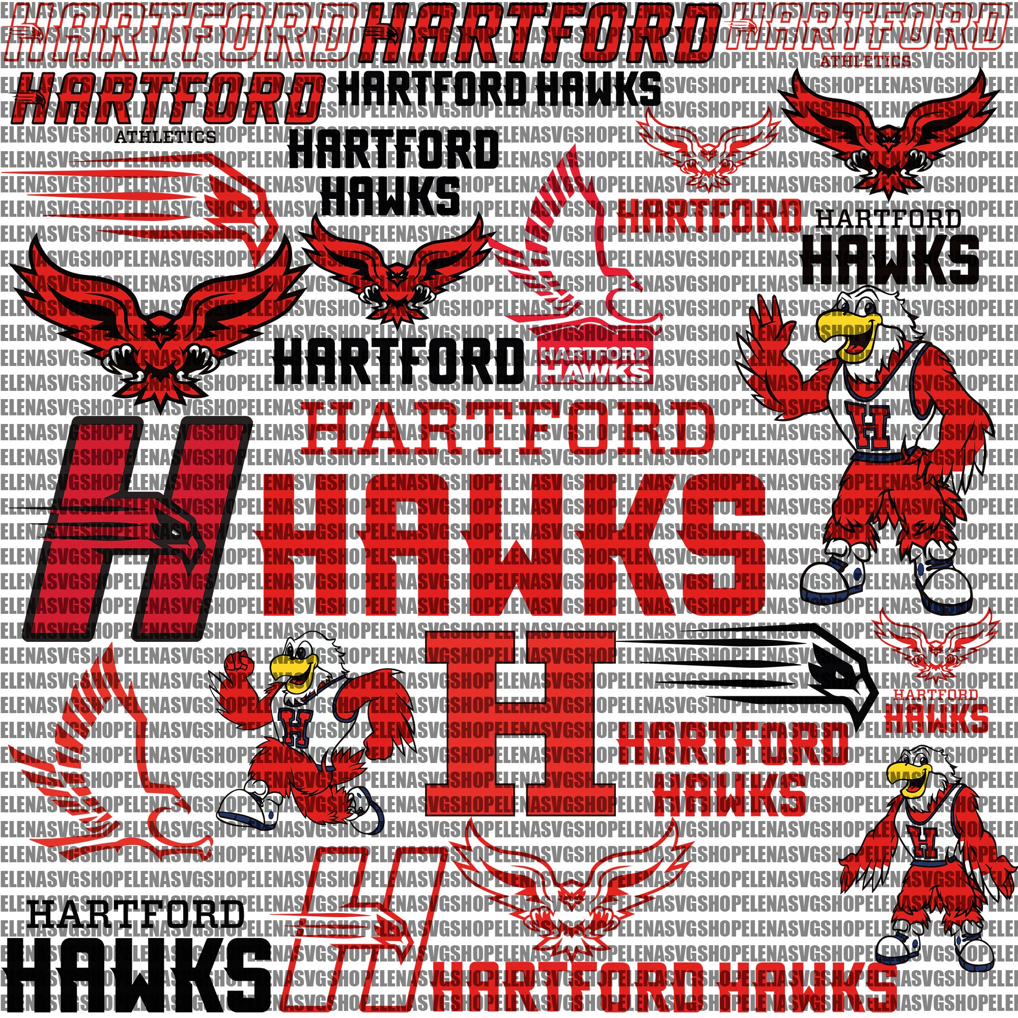 Hawks SVG, Football Team, Basketball, Collage, Athletics, Game Day ...