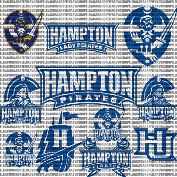 Hampton University Logo - Etsy