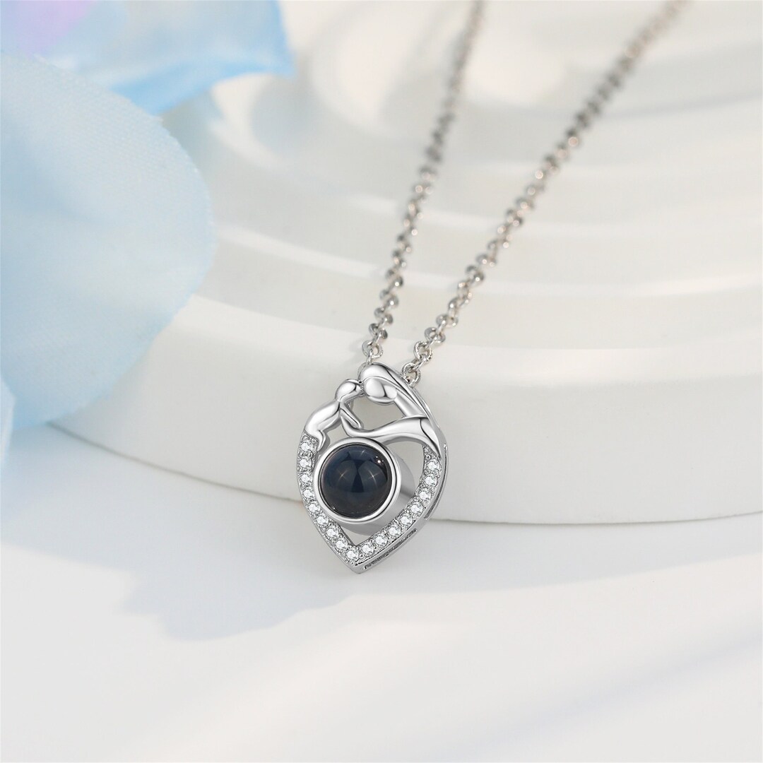 Projection Necklace With Photo Custom Memorial Photo Pendant - Etsy