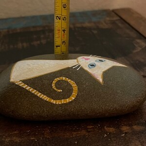Pierre the Cat, Orange and White Cat, Kitty, Gift, Hand Painted Rock ...