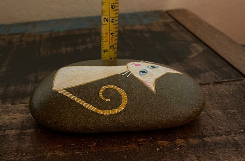 Pierre the Cat, Orange and White Cat, Kitty, Gift, Hand Painted Rock ...