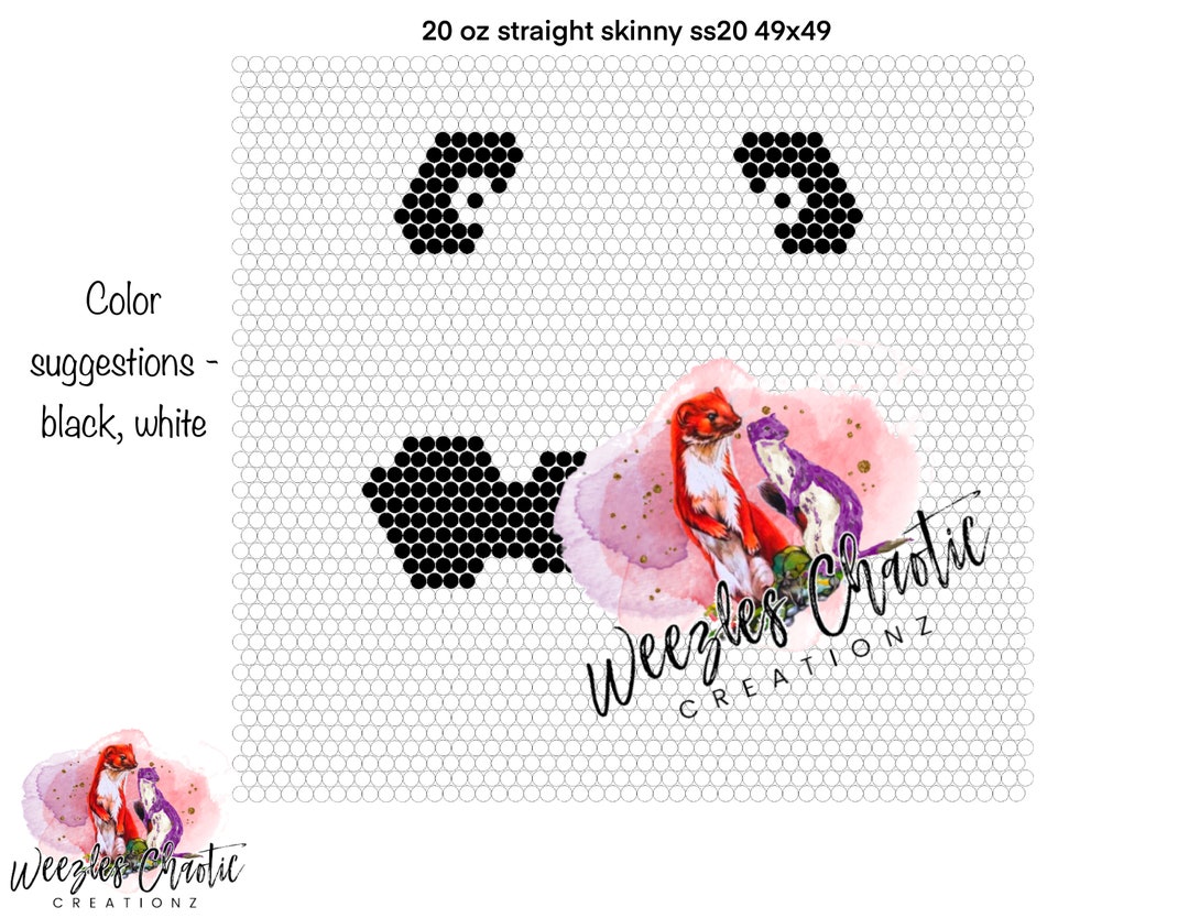 5 Mm Ghost Face Rhinestone Template - Etsy