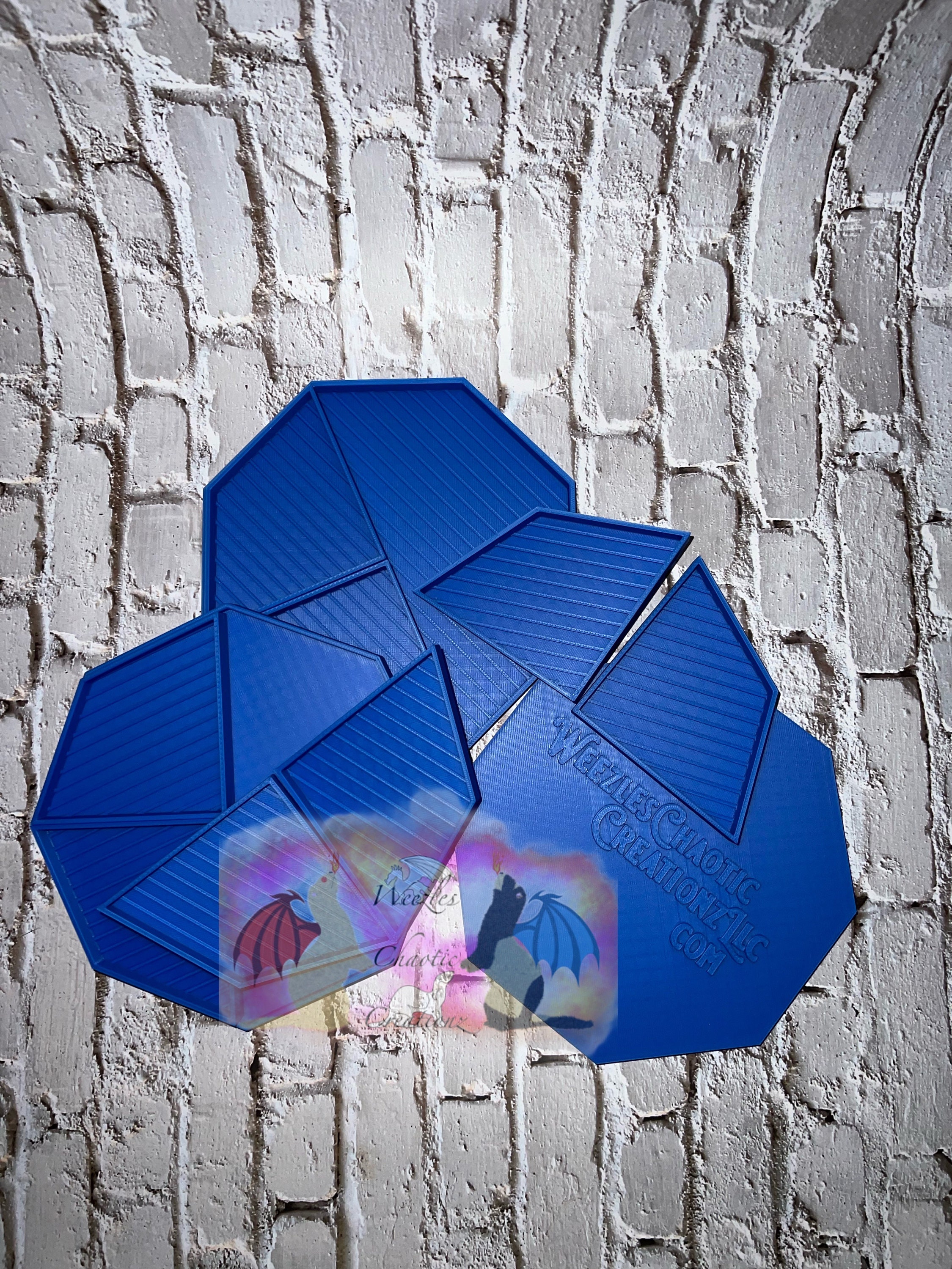 Octagon Rhinestone Flipper Trays PLEASE Read Description Carefully so ...