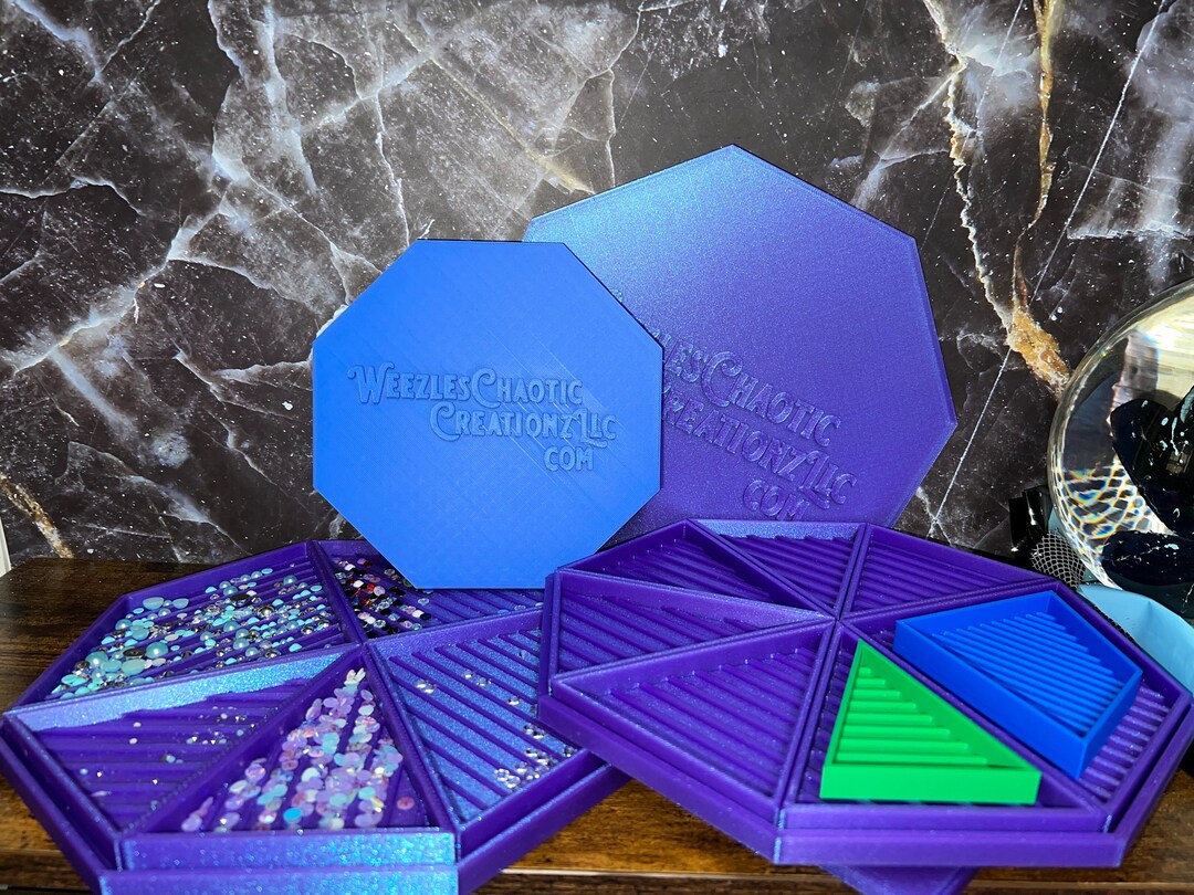 Super Octagon Rhinestone Flipper Trays PLEASE Read Description ...