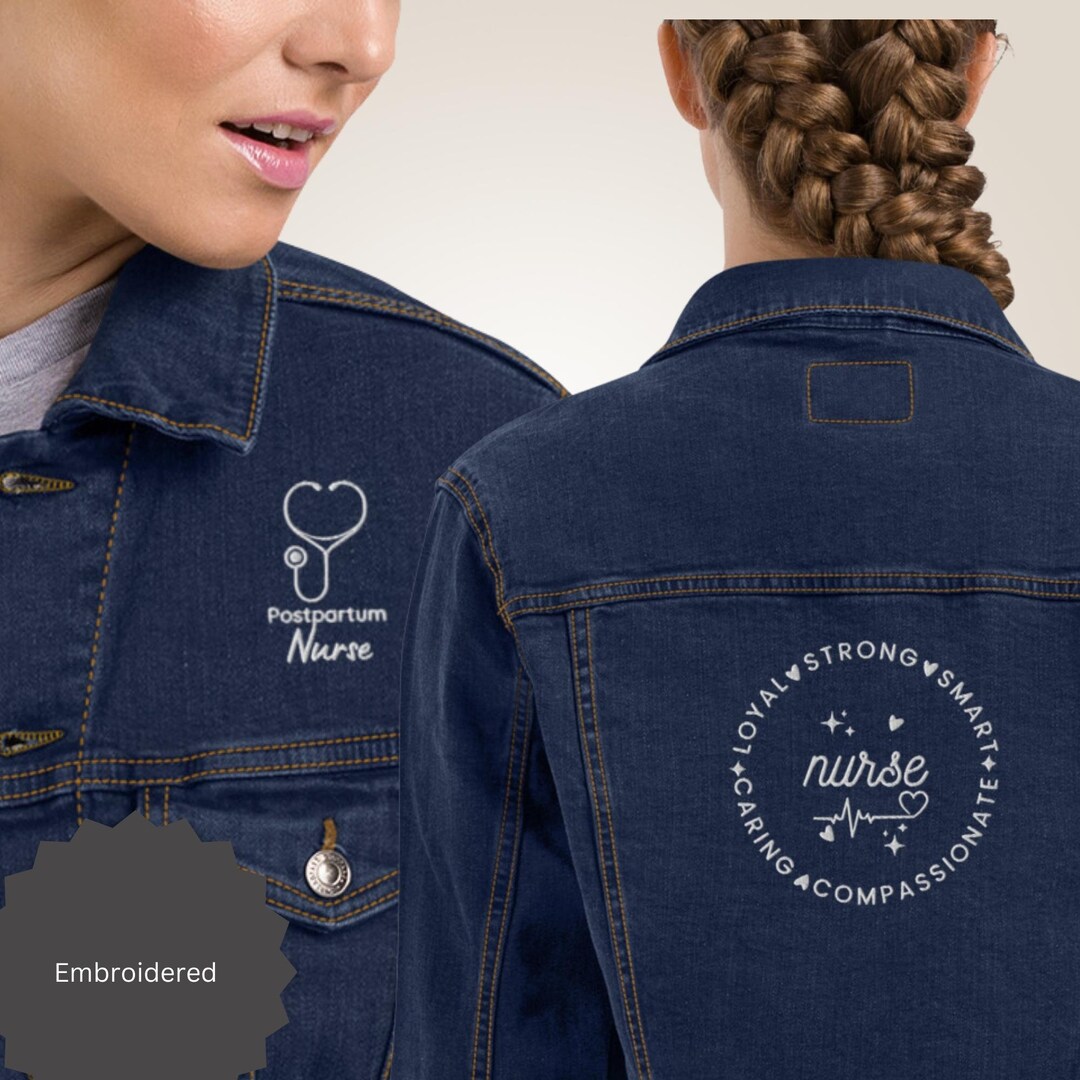 Nurse Jacket Personalized Personalized Nurse Denim Jacket - Etsy