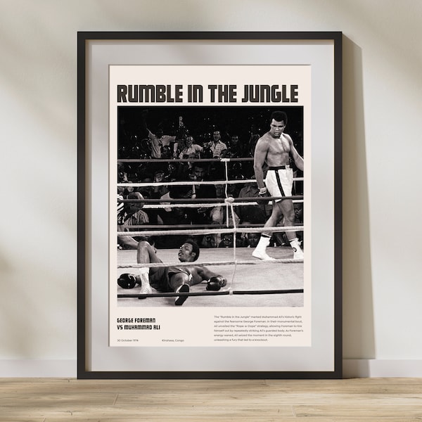 Rumble in the Jungle Poster - Etsy