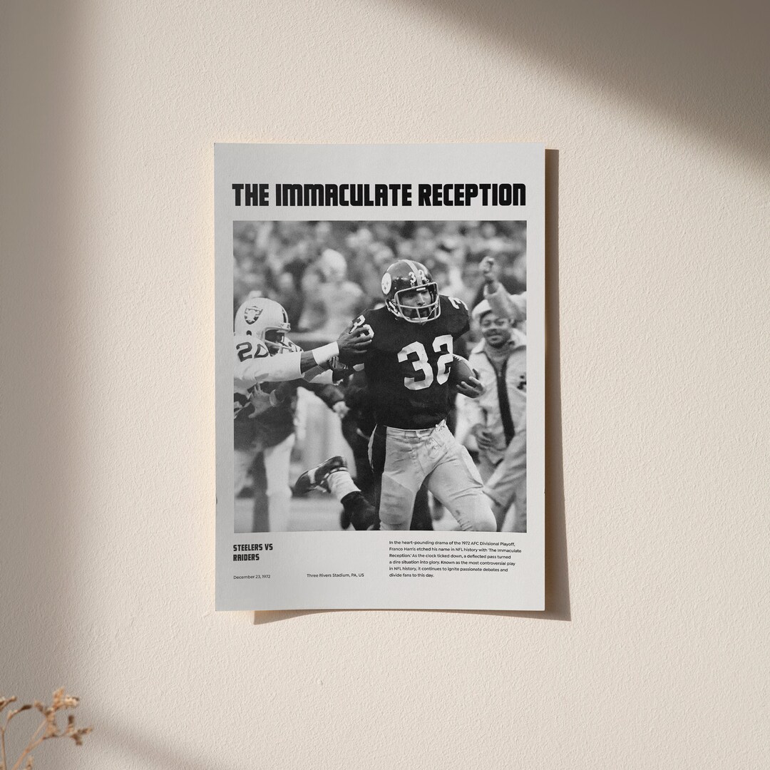 The Immaculate Reception | Franco Harris | Pittsburgh Steelers Vs ...