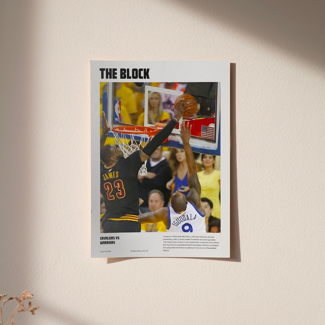 The Block | Lebron James | Cleveland Cavaliers Vs. Golden State ...
