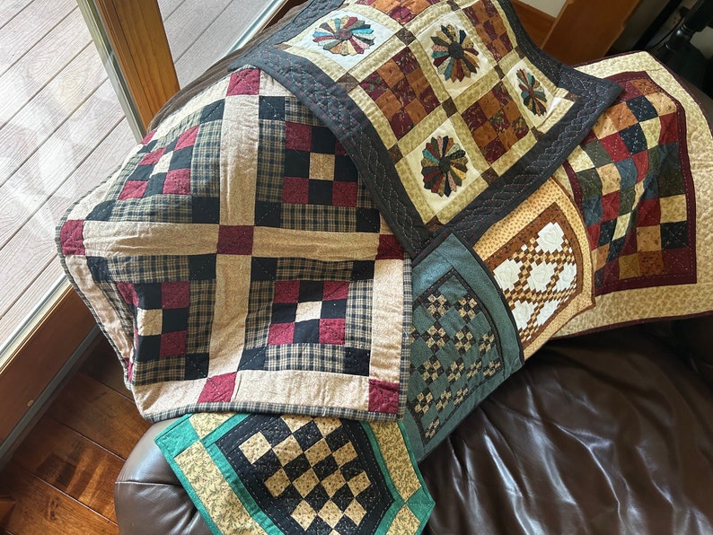 Multi Colored Checkerboard Small Quilt - Etsy