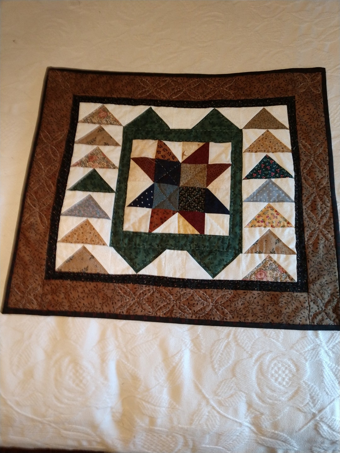 Patchwork Star With Flying Geese Table Topper - Etsy
