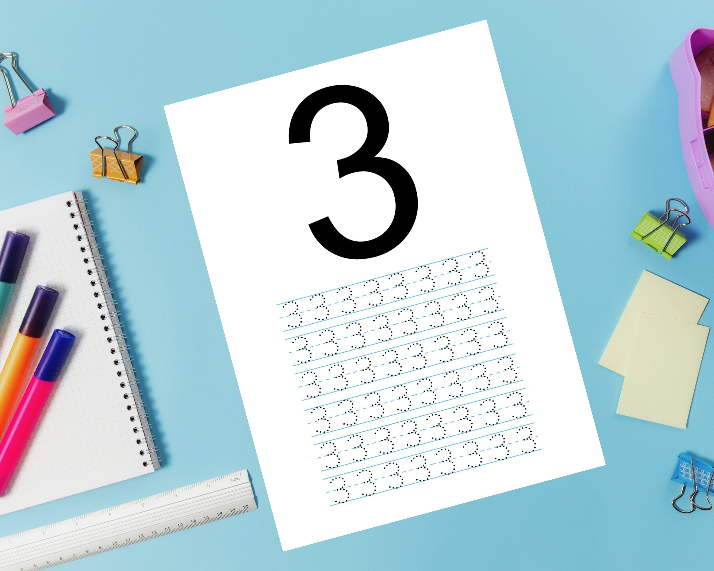 Numbers Tracing A4, Learning Numbers, From 0 to 9, Active Sheets for ...