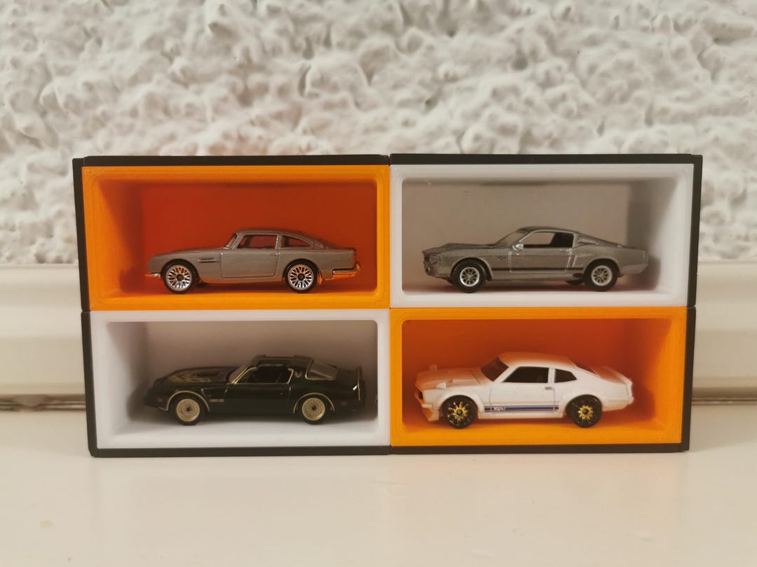 3D Printed Hot Wheels Wall Display & Shelf Case – Customizable Digital ...