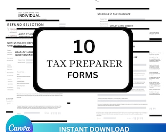 Tax Preparer Intake Forms | Custom Tax Office Forms | Tax Preparer ...