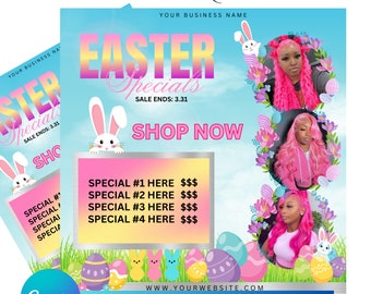 Easter Booking Flyer, Easter Books Open, Easter Special Flyer, Easter ...