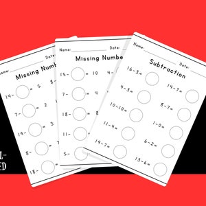 Math Worksheets, Addition and Subtraction Worksheets, Mathematics ...