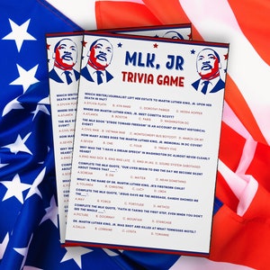 MLK Trivia Game, Martin Luther King, MLK, Martin Luther King Day ...
