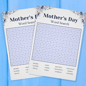 Mothers Day Word Search, Mothers Day Printable, Word Search Games, Mom ...
