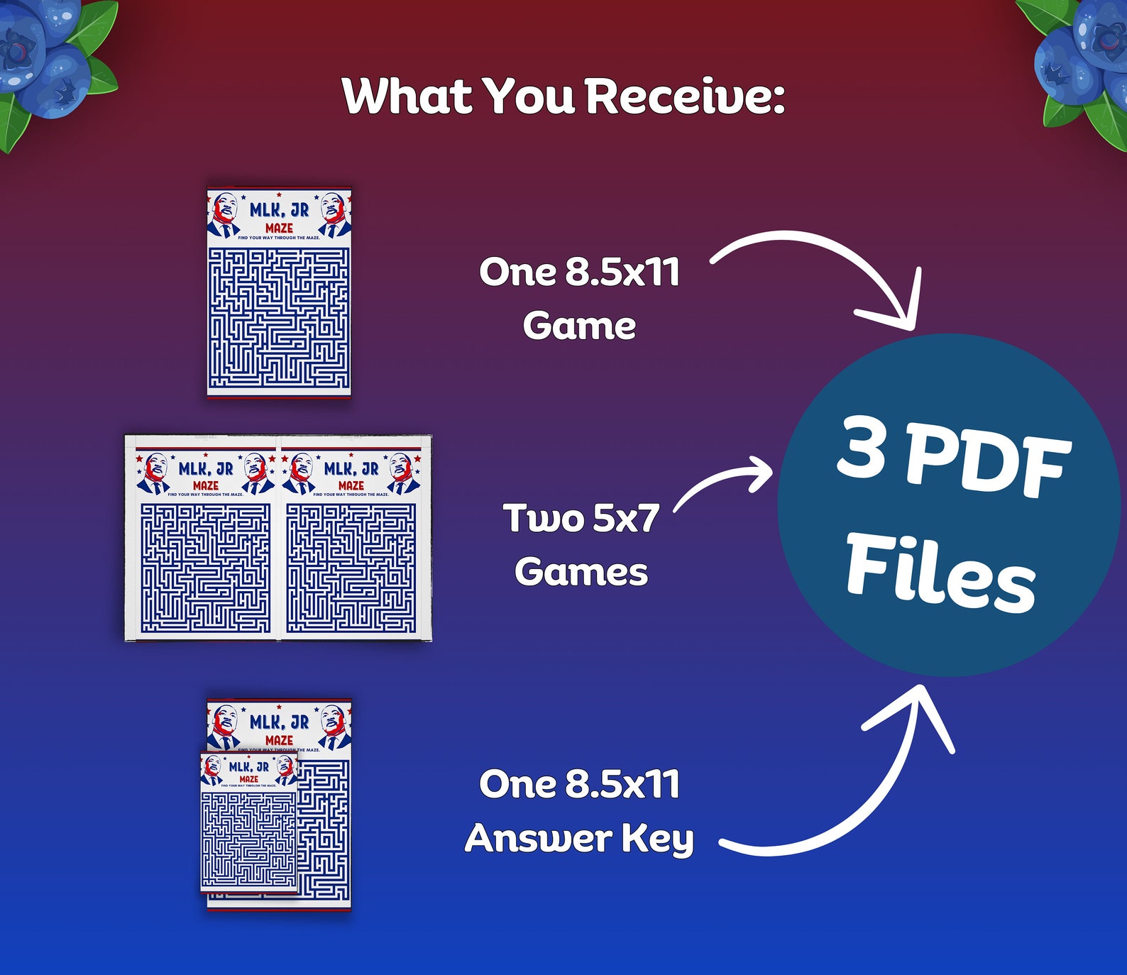 MLK Maze Game, Maze, Martin Luther King Day, MLK, Martin Luther King ...