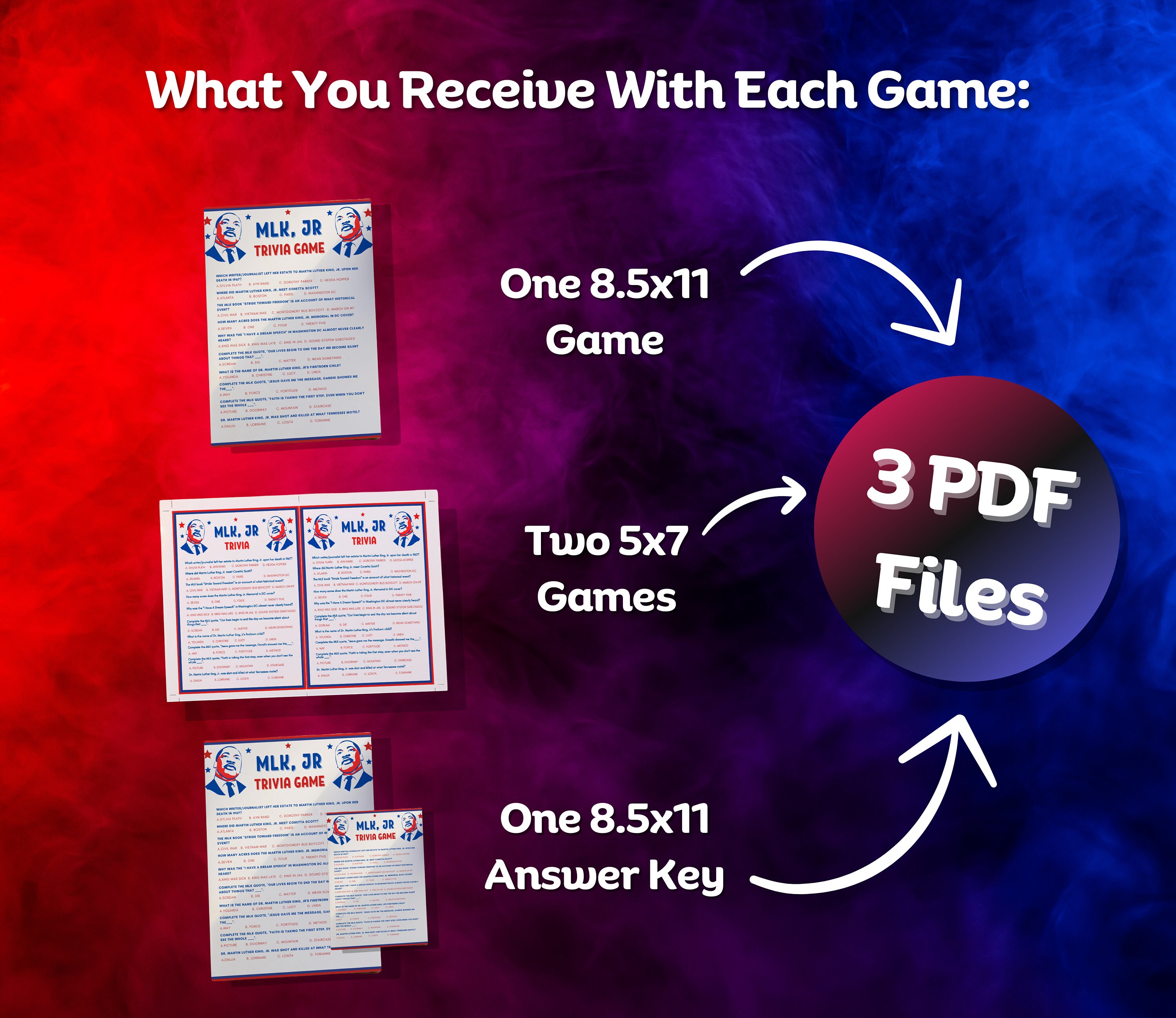 MLK 5 Game Bundle, Martin Luther King, MLK, Martin Luther King Day ...