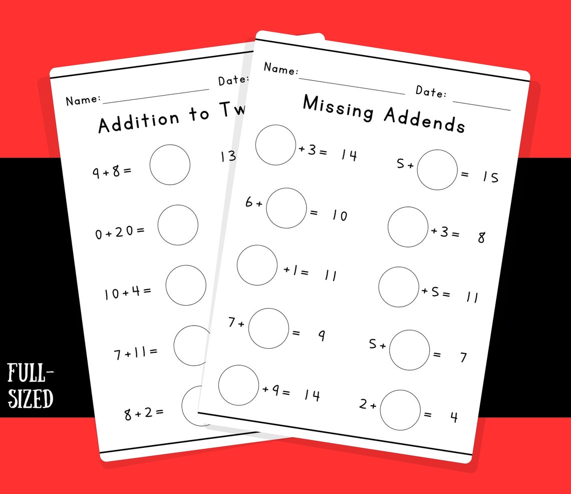 Math Worksheets, Addition and Subtraction Worksheets, Mathematics ...