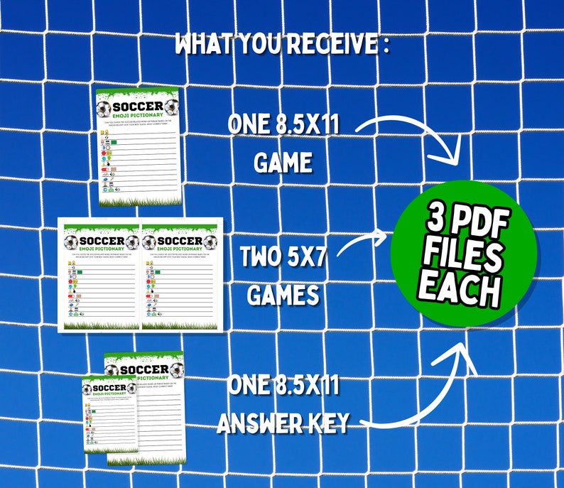 Soccer Emoji Pictionary Game: Kids Team Activity (digital Download) - Etsy