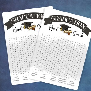 Graduation Word Search Game, Graduation Game, Word Search Printable ...
