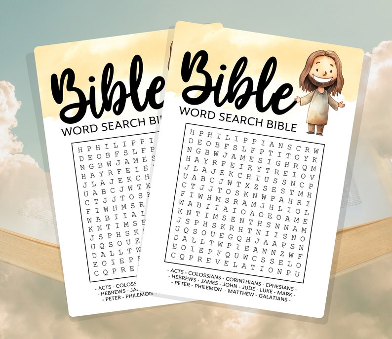 Bible Word Search Game, Word Search, Christian Game, Bible Study ...