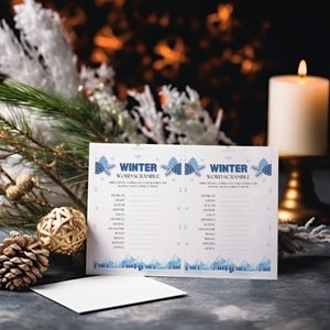 Winter Word Scramble Game, Winter Word Games, Winter Printable Games ...
