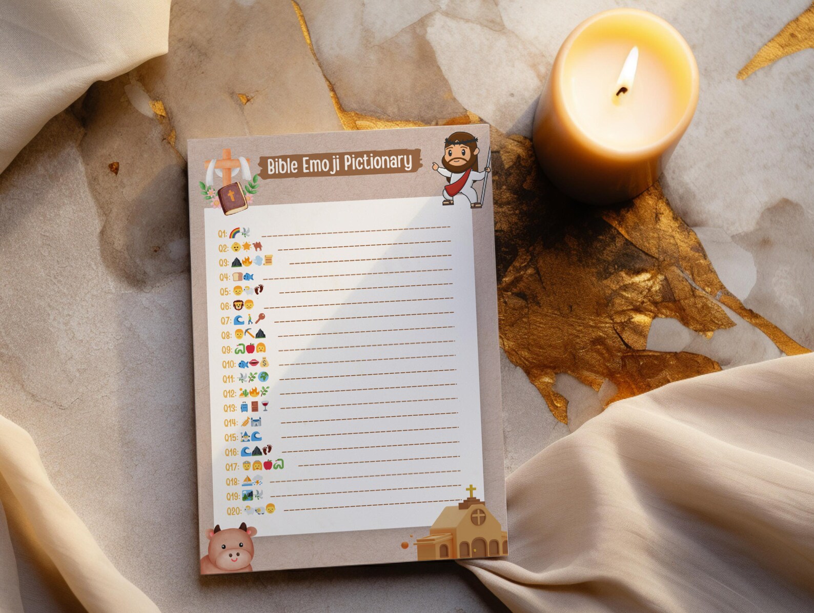 Bible Emoji Pictionary Game, Bible Game, Bible Games, Christian Games ...