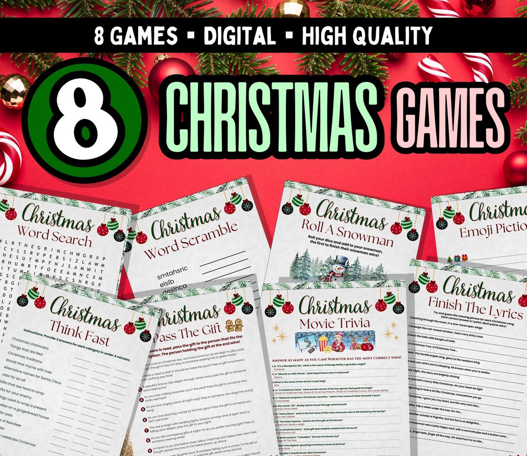 Christmas Game Bundle, Ultimate Christmas Games, Best Christmas ...