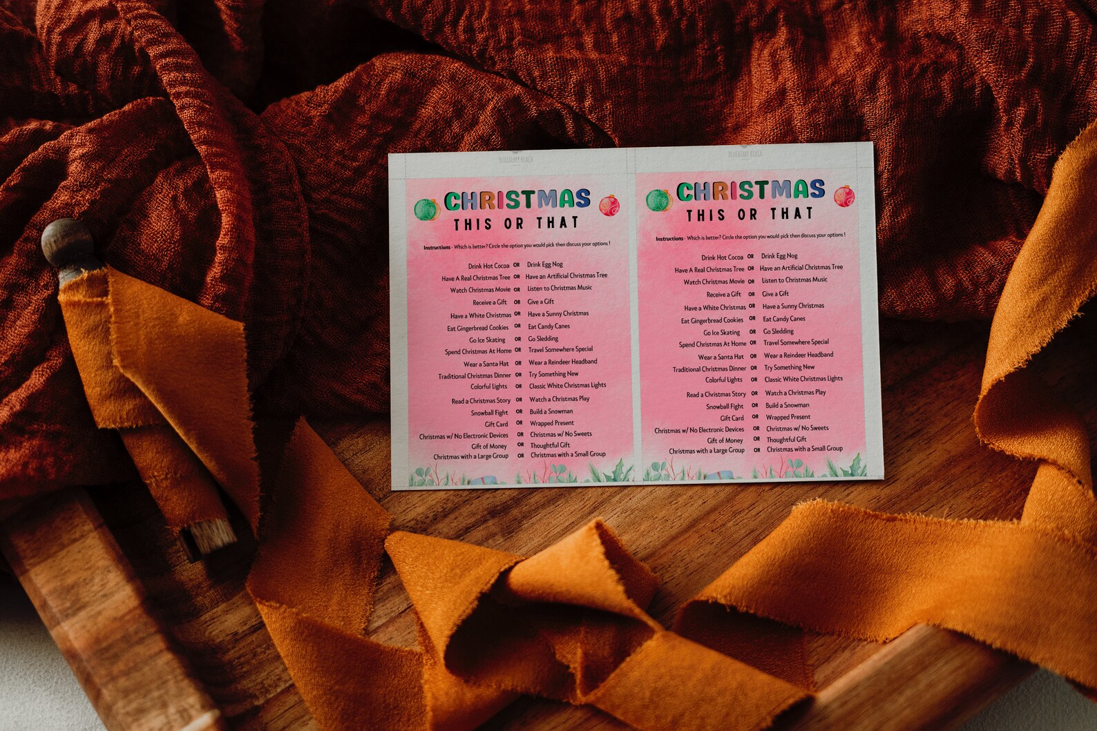 Christmas Family Trivia Game, Christmas Party Games, Office Party Game ...