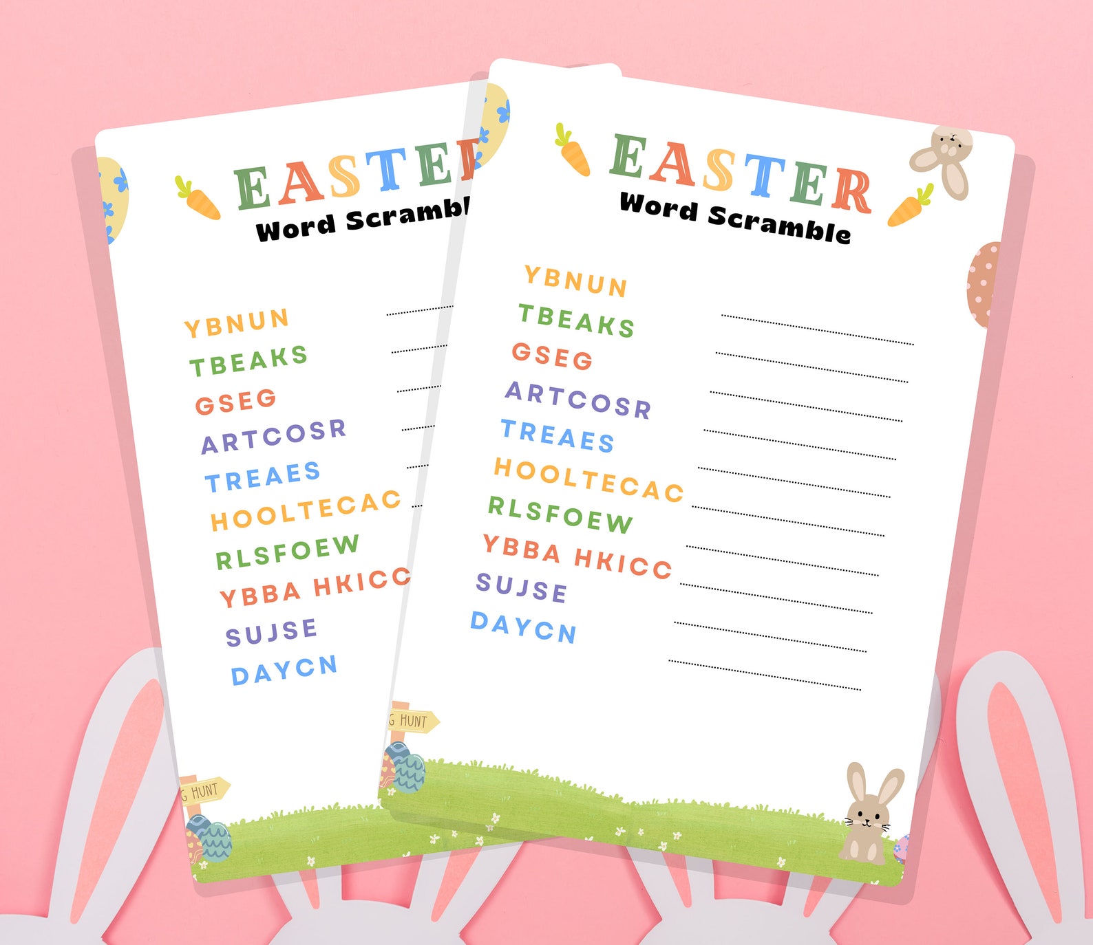 Easter Word Scramble, Easter Game, Happy Easter, Word Games, Fun Easter ...