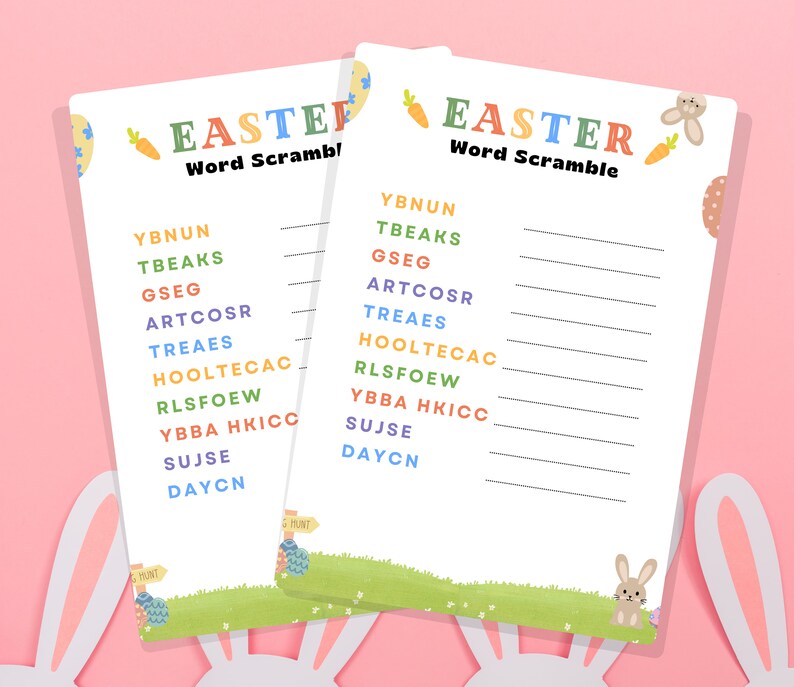Easter Word Scramble, Easter Game, Happy Easter, Word Games, Fun Easter ...