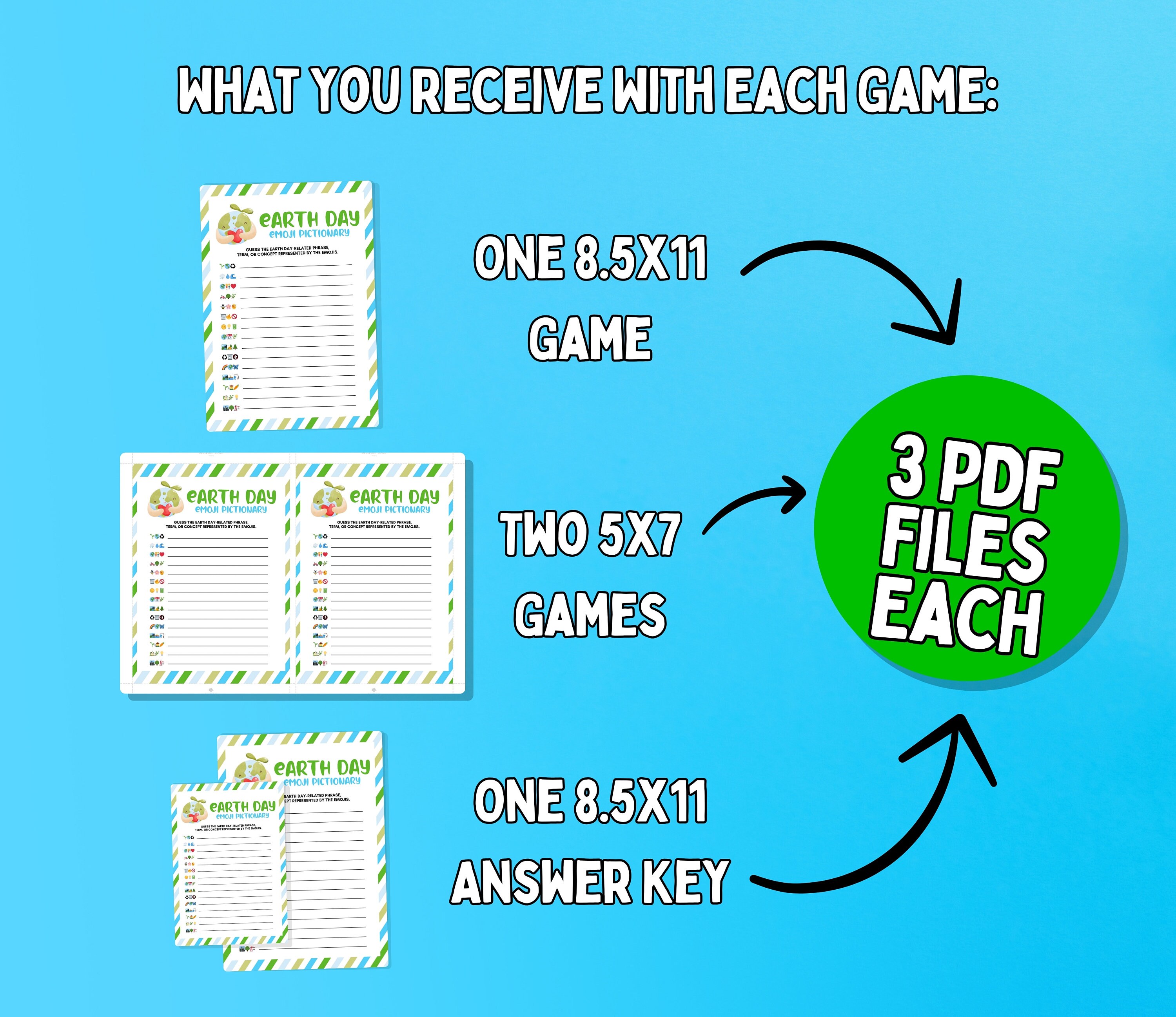 Earth Day Game Bundle, Earth Day Games, Zero Waste, Earth Day Activity ...