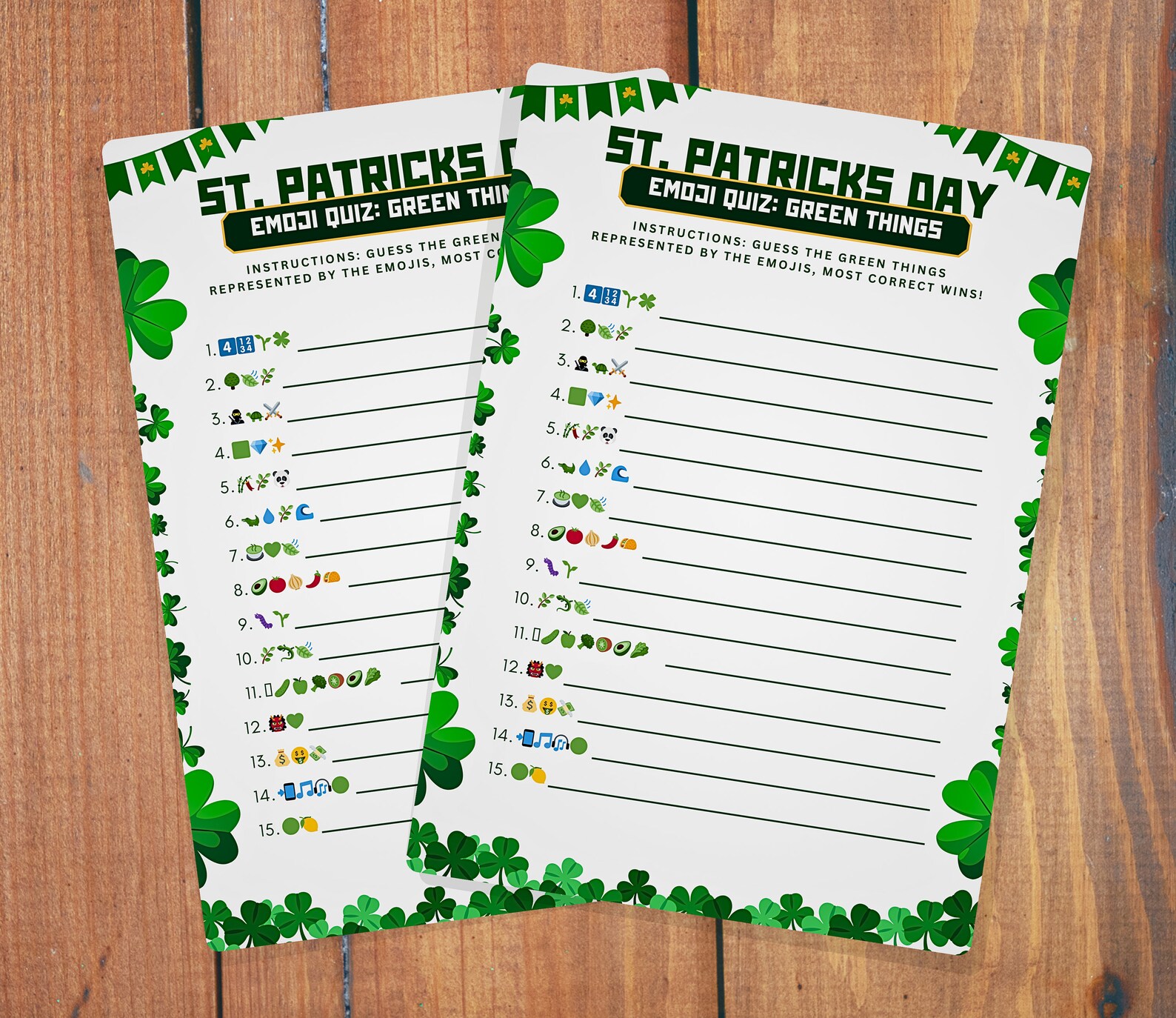 St Patricks Day Emoji Quiz, St Patricks Games, St Patricks Trivia, St ...