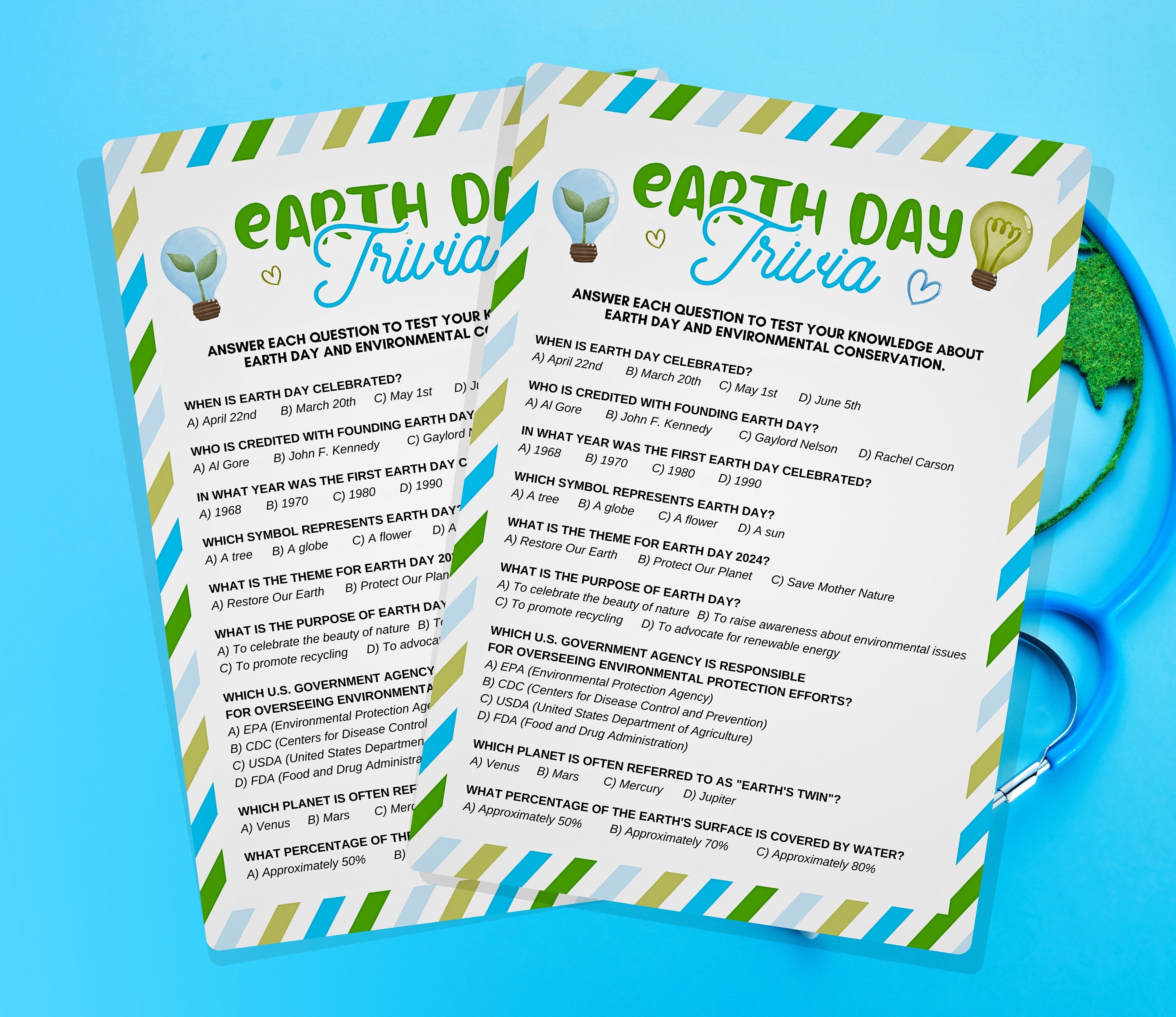 Earth Day Trivia, Trivia Game for Earth Day, Earth Day is Everyday ...