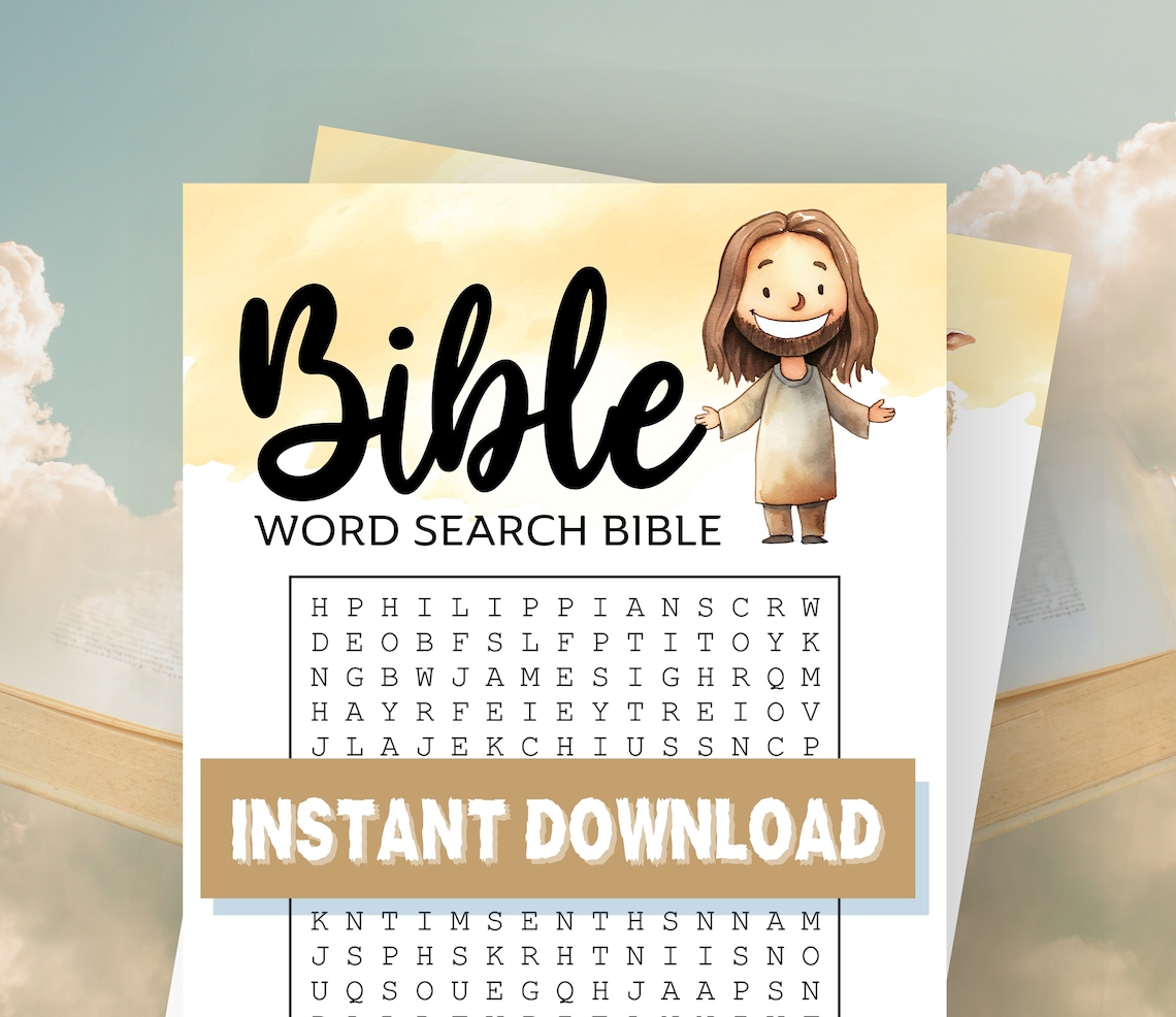 Bible Word Search Game, Word Search, Christian Game, Bible Study ...