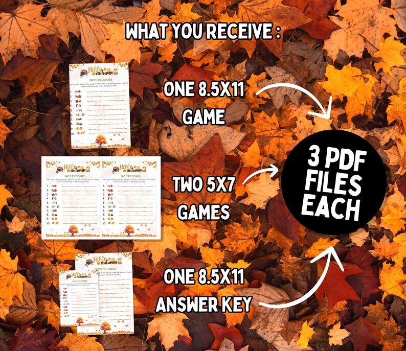 Autumn Emoji Pictionary Game, Emoji Quiz, Fun Autumn Game, Classroom ...