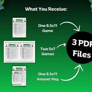 Editable Football Word Scramble, Superbowl Games, Football Party, Game ...