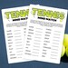 Tennis Mind Match up Game, Mind Matching Game, Team Building, Tennis ...