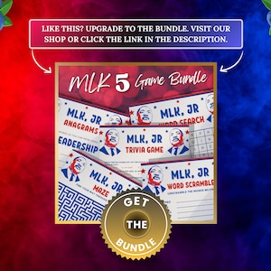 MLK Trivia Game, Martin Luther King, MLK, Martin Luther King Day ...