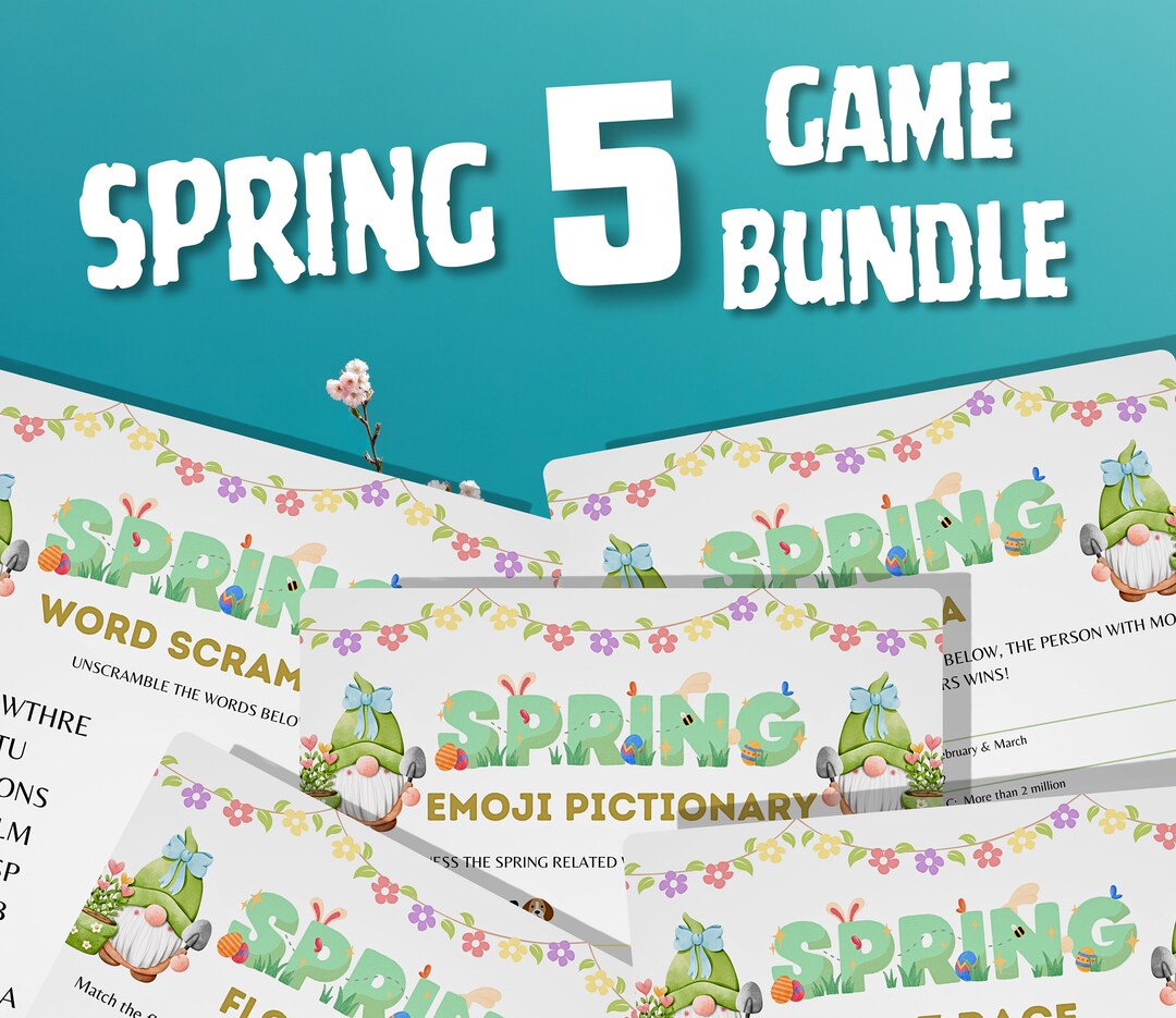 Spring Game Bundle, Spring Games, Fun Activities for Spring, Springtime ...