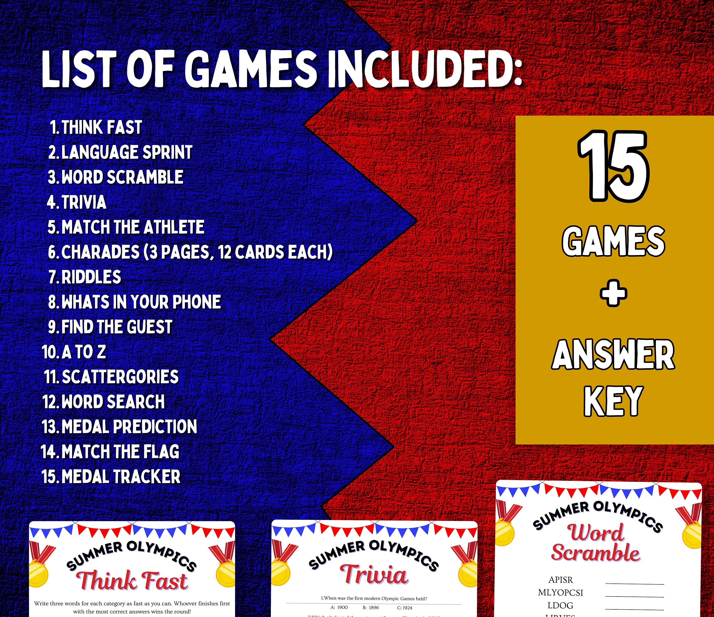 Summer Olympics MEGA Game Bundle, 15 Summer Games, Sports Games ...