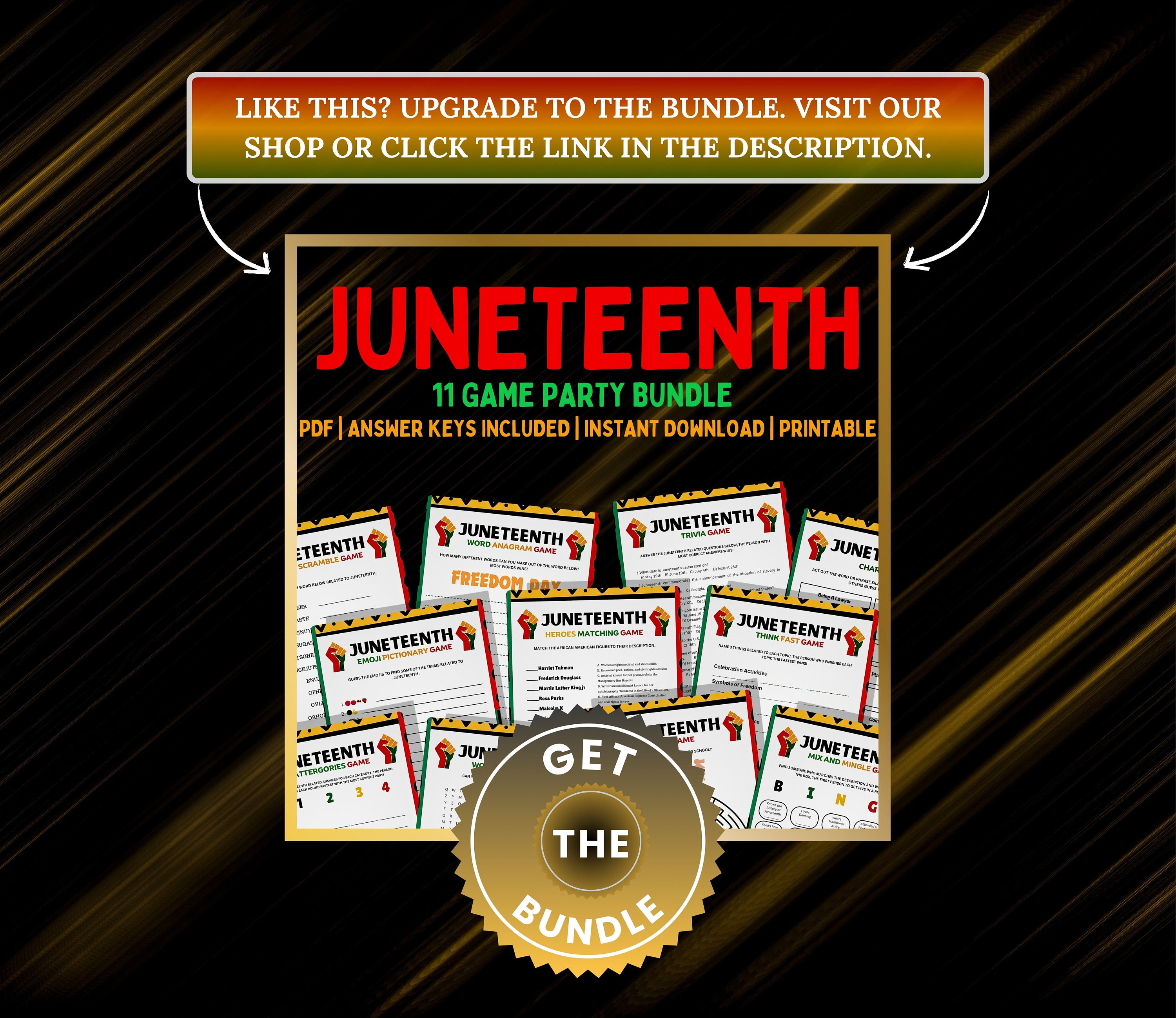 Juneteenth Mix and Mingle Bingo, Juneteenth Bingo, Icebreaker Game, Mix ...