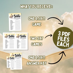 Bible Word Scramble Game: Christian Activity (printable) - Etsy