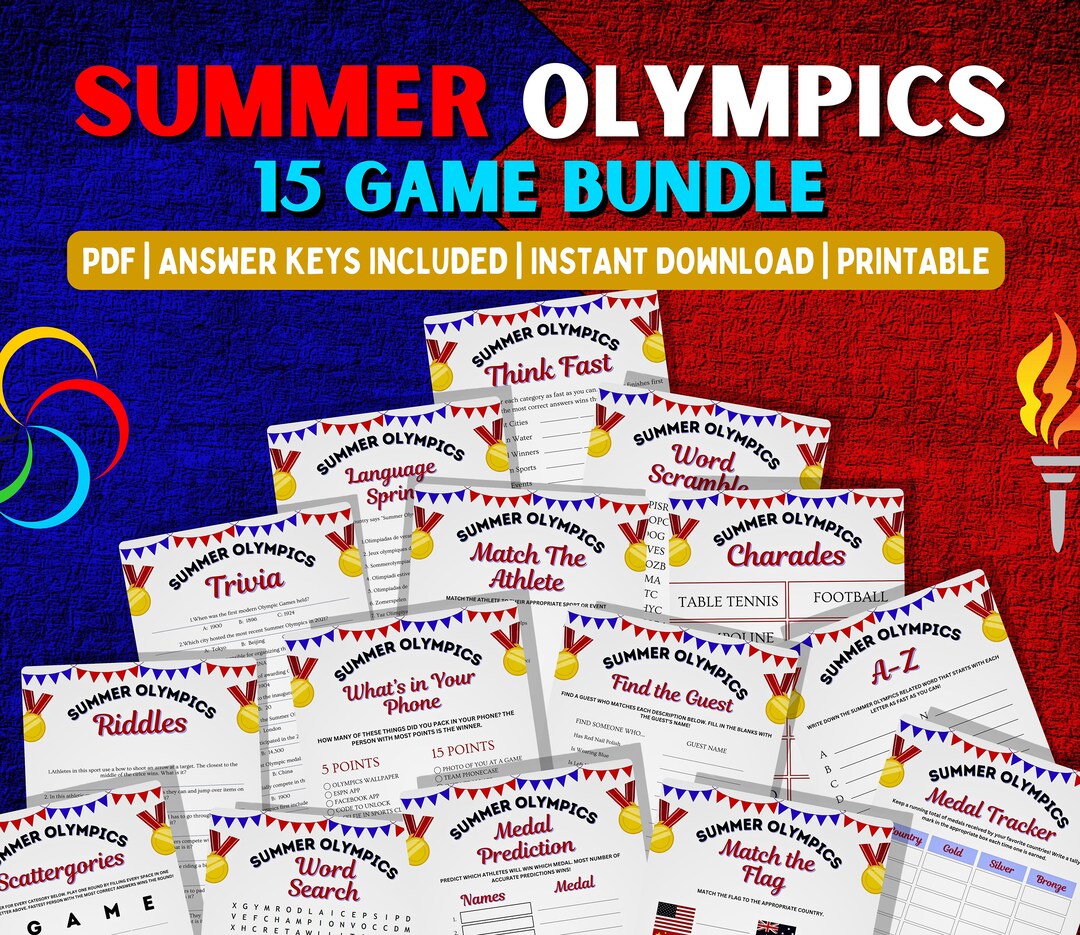 Summer Olympics MEGA Game Bundle, 15 Summer Games, Sports Games ...