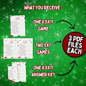 Christmas Think Fast Game, Think Fast Game, Fun Christmas Game, Think ...