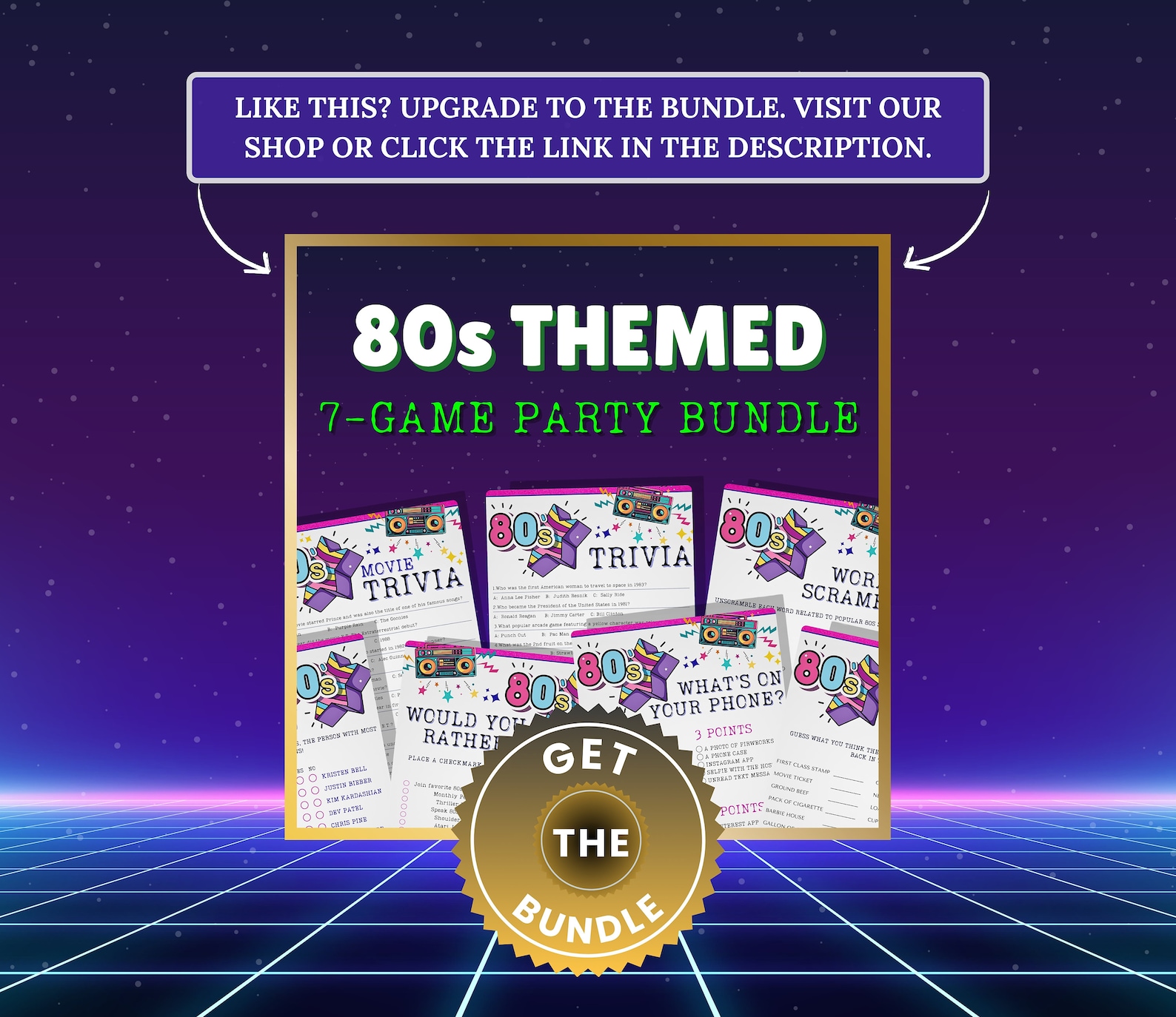 80s Word Scramble Game: Printable Party Activity (digital Download) - Etsy