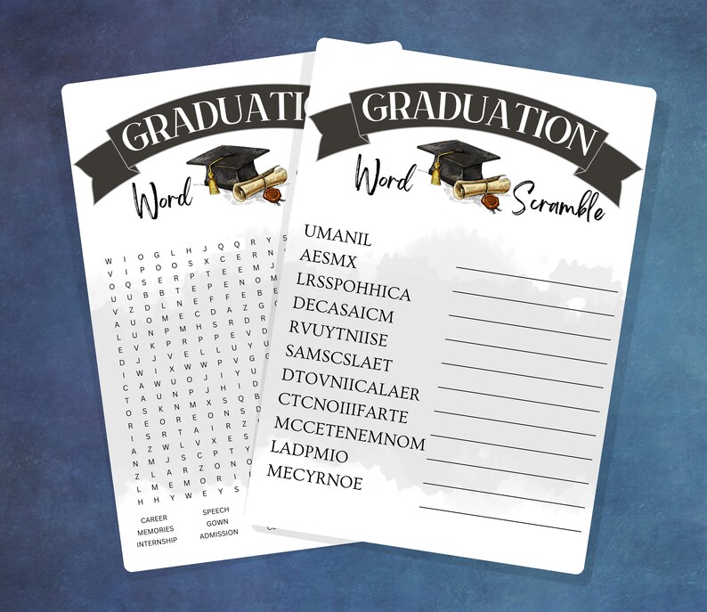 Graduation Game Bundle, Graduation Games, Games for All Ages, Fun Grad ...